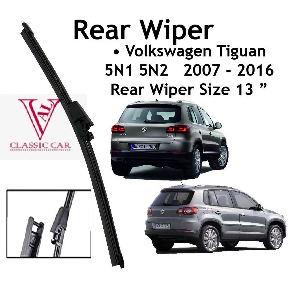 ( JAPAN TECHNOLOGY ) VOLKSWAGEN TIGUAN ( 2007-2016 ) REAR WIPER BLADE ...