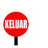 Reflective sign KELUAR / SignBoard/Papan iklan/Papan Tanda jalan /Road ...