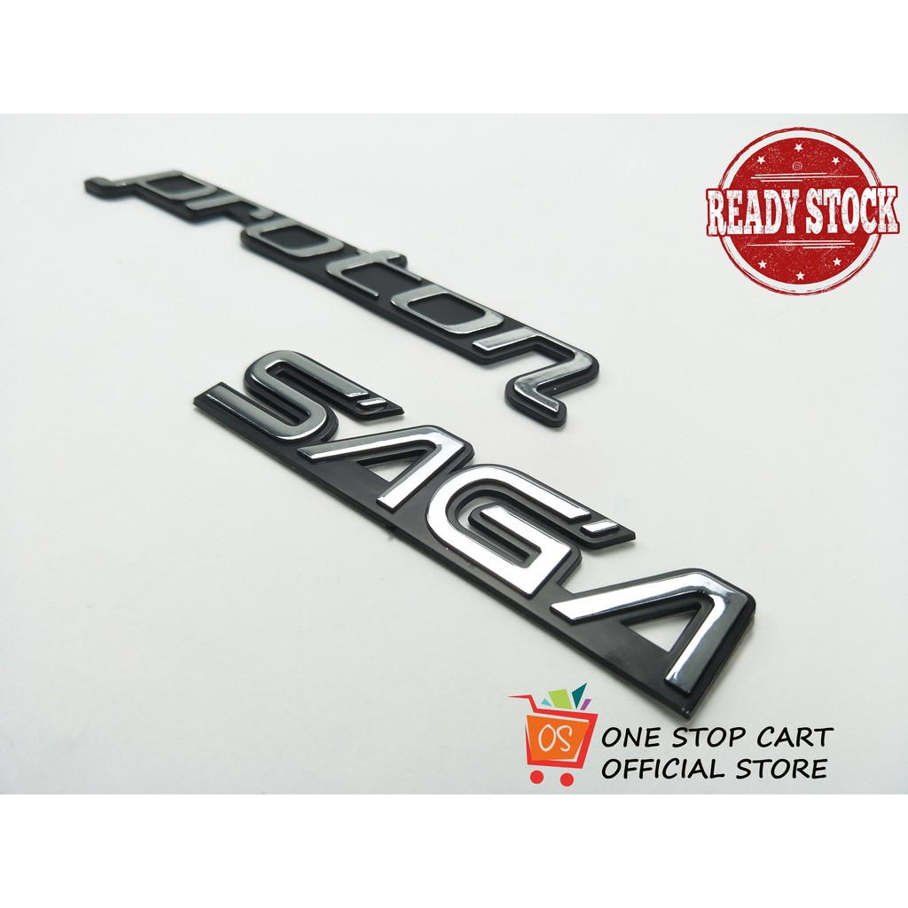 🇲🇾PROTON SAGA WIRA WORD LOGO EMBLEM UNIVERSAL OLD DESIGN STYLE WORDING ...