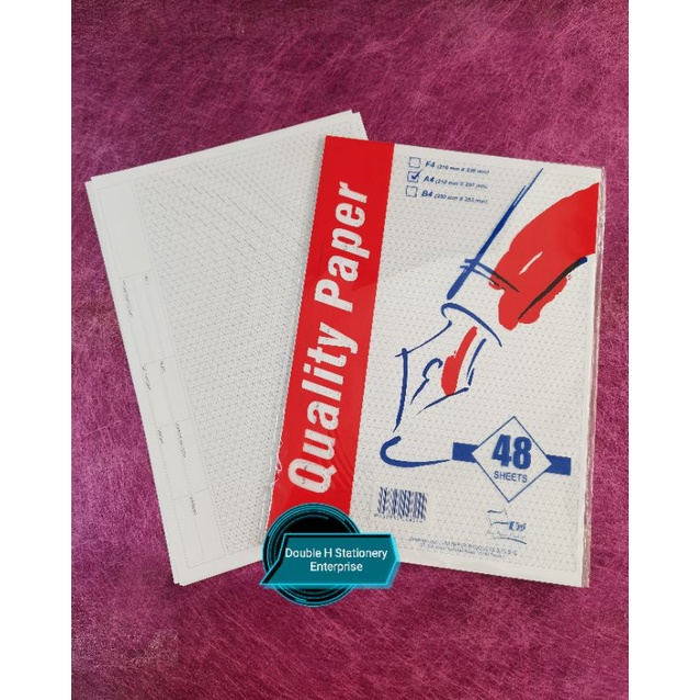 Uni A4 Tri-Graph Paper (Diamond) | Shopee Malaysia