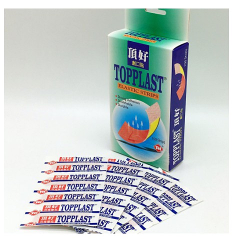 Topplast Elastic Plaster 10keping (Elastic Strip Plasters 10's ...