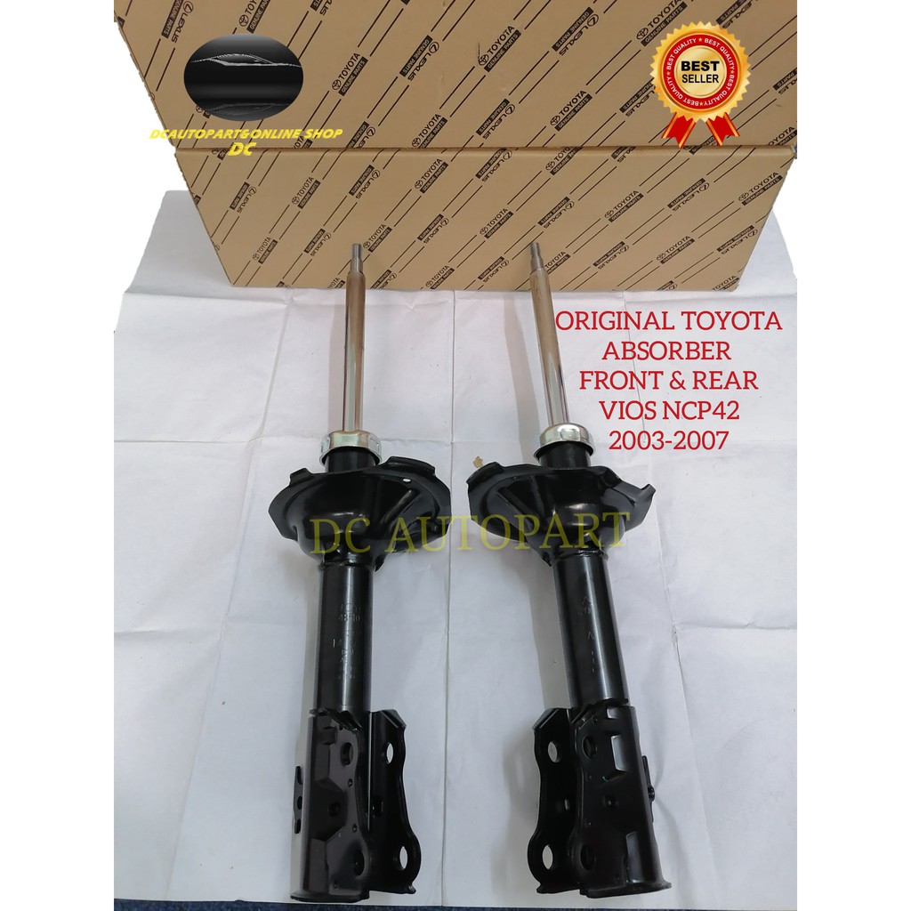 ORIGINAL TOYOTA ABSORBER FRONT & REAR TOYOTA VIOS NCP42 2002-2007 FRT ...