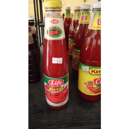 sos cili brand life botol kaca sederhana | Shopee Malaysia