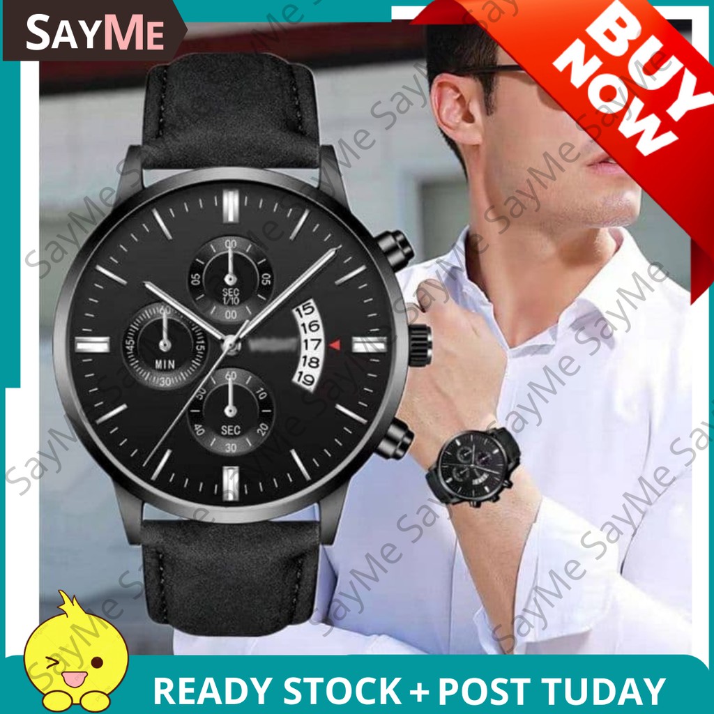 READY STOCK🎁 SAYME Jam Tangan Lelaki Vosht Jam Tangan Lelaki Kulit ...