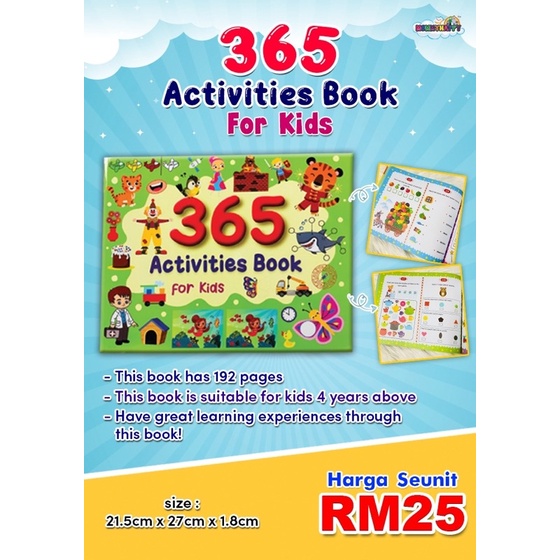 365 Activity Book For Kids Learning in A Playful Way | Shopee Malaysia