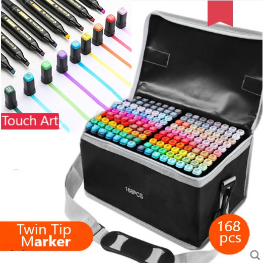Warna lukis 168pcs Multi Colour Colors Graphic Student Children Art Tip ...