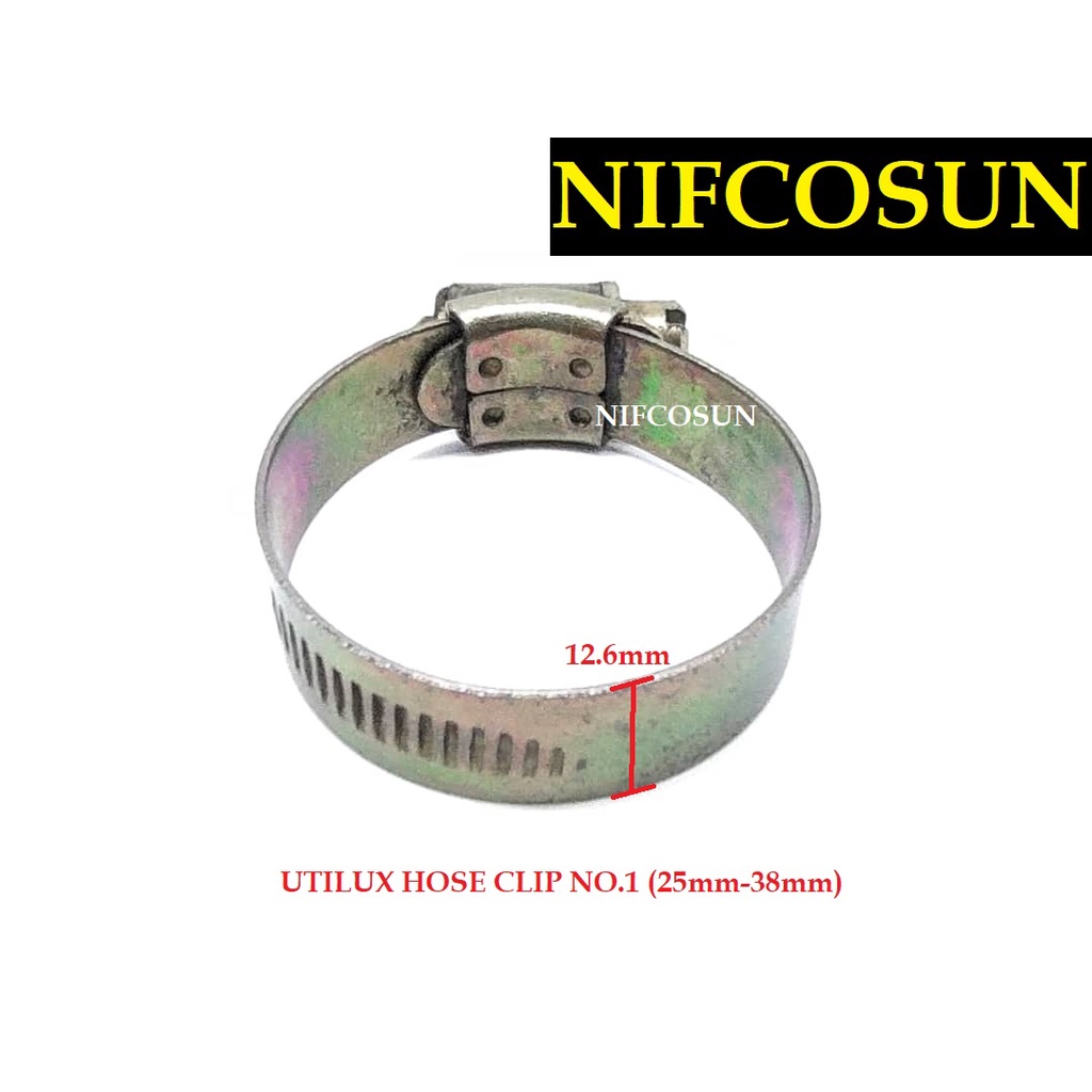 [READY STOCK] UTILUX STEEL HOSE CLIP NO.1 (25mm-35mm) | Shopee Malaysia