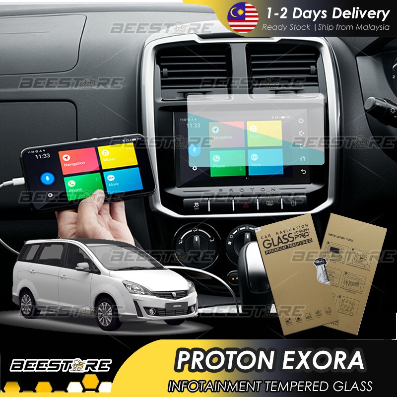 PROTON EXORA Head Unit Screen Infotainment Tempered Glass Screen ...