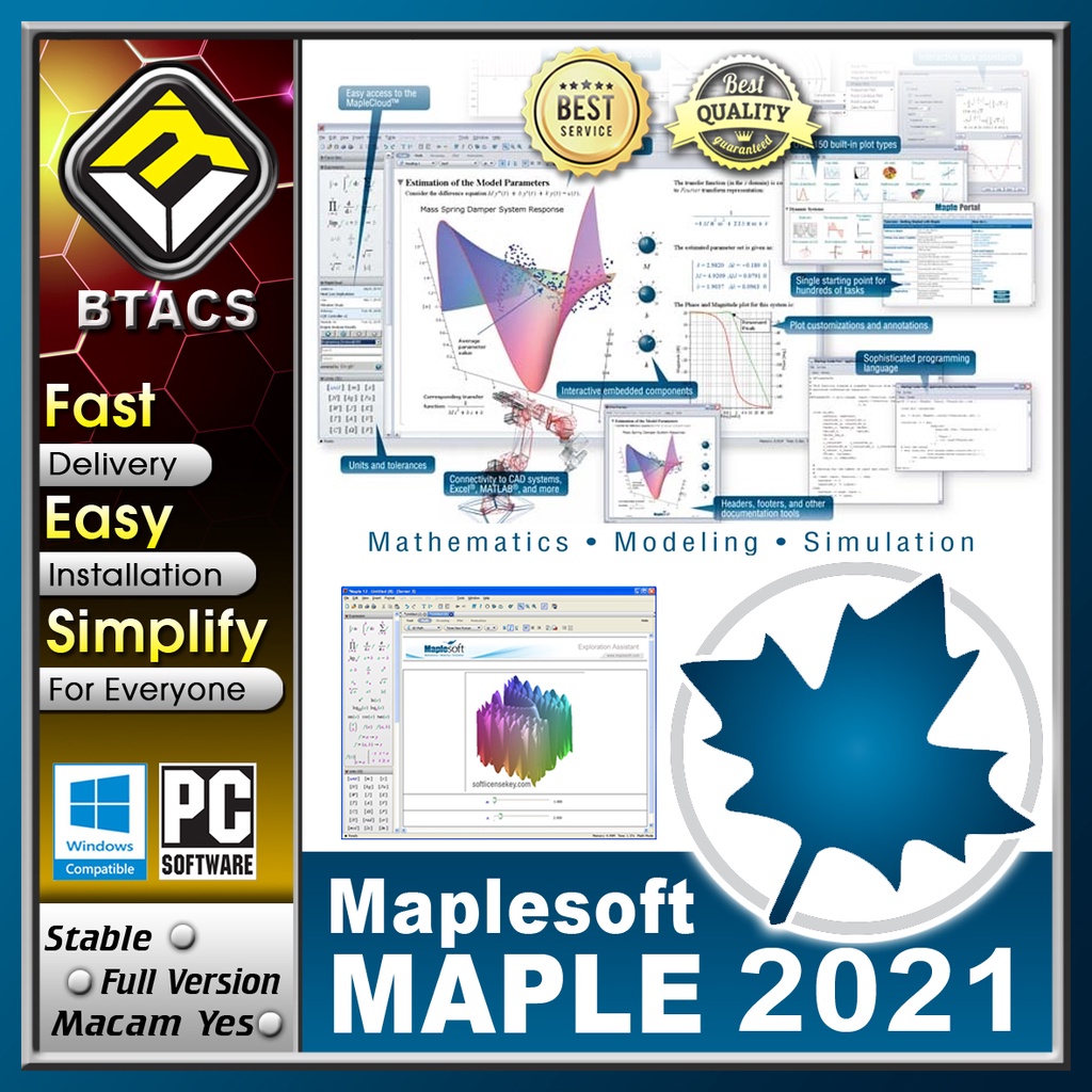 🔥Maplesoft Maple 2021 | Full Version | Install for Windows | Shopee Malaysia