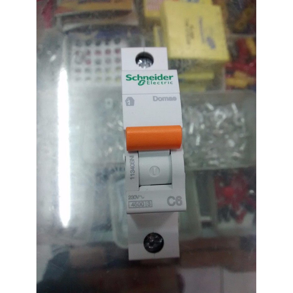 Mcb Mini Circuit Breaker Domae Schneider 6A 6 Ampere Ampere 1 Pole | Shopee Malaysia
