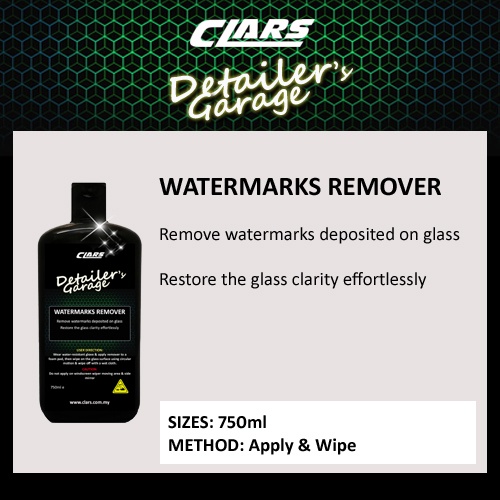 Clars Watermark Remover 750ml - Watermark Remover Car Glass ...