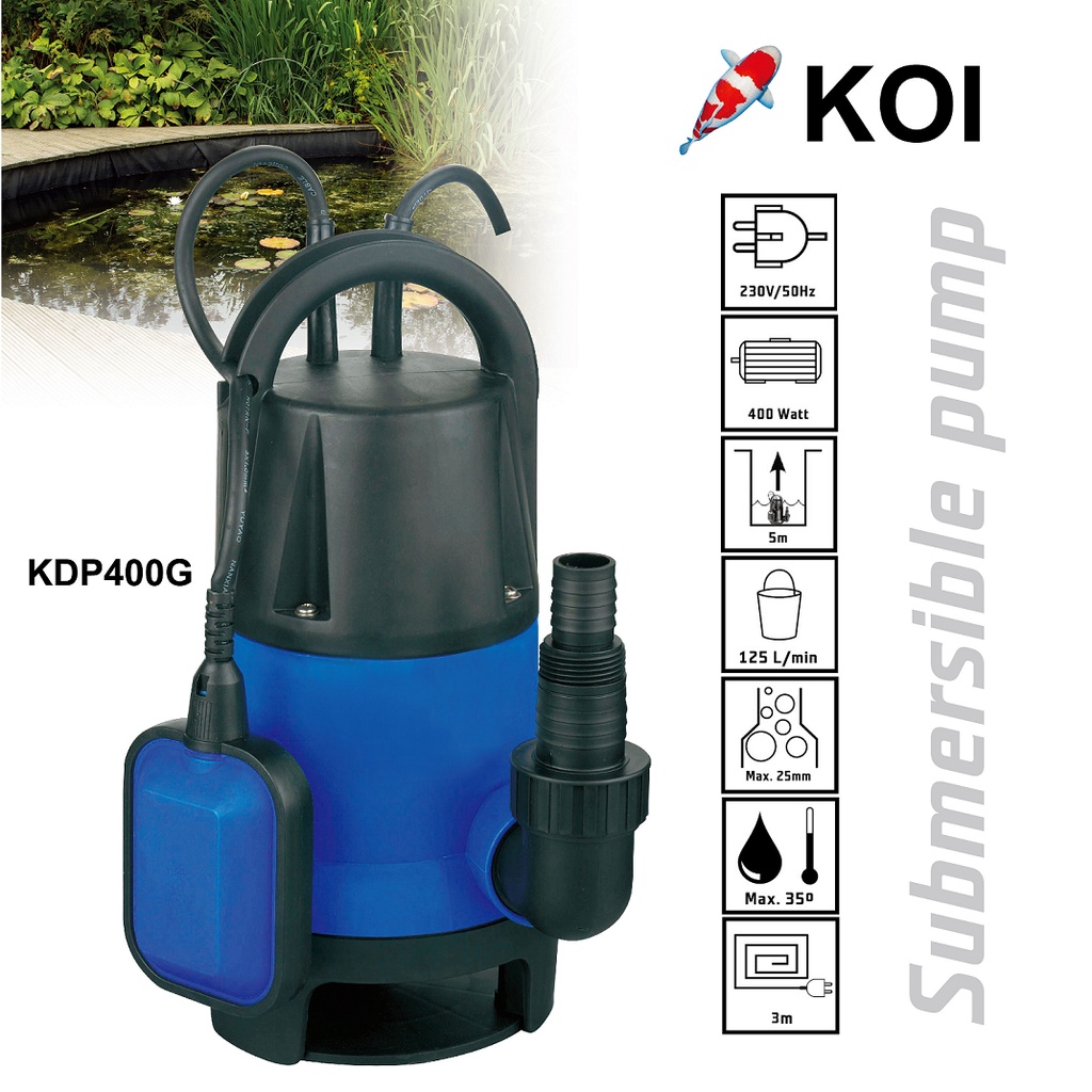 KOI Submersible Fish Pond Pump (Automatic) 400W | Shopee Malaysia