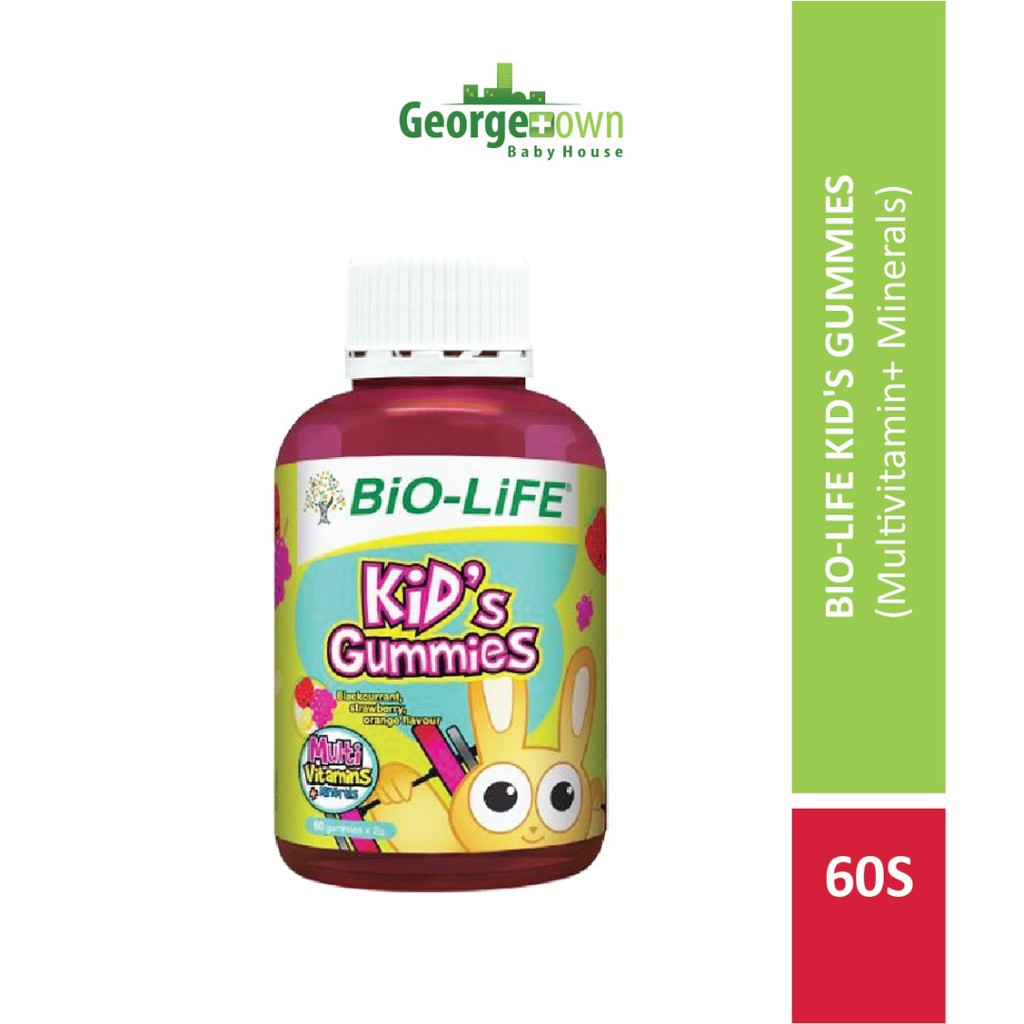 Bio-life Kid's Gummies Multivitamins + Minerals (60's) (GTG) | Shopee ...