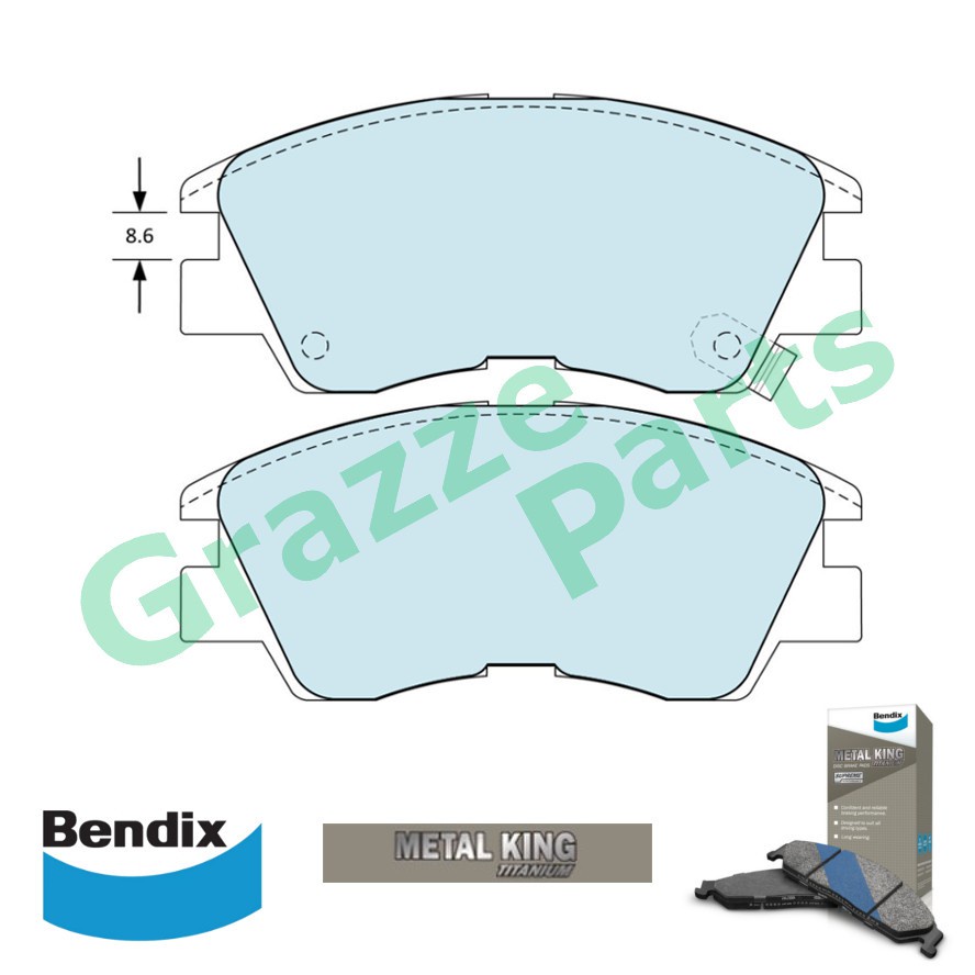 Bendix Metal King Brake Pad Front DB1113 - Mitsubishi Pajero L049 L200 ...
