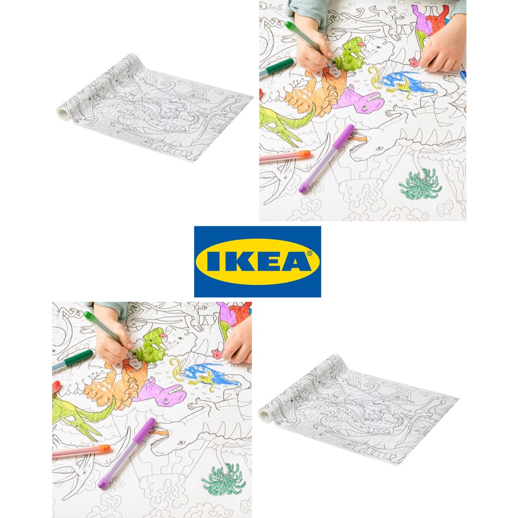 [READY STOCK] IKEA JATTELIK COLOURING PAPER ROLL 10M | KERTAS MEWARNA ...