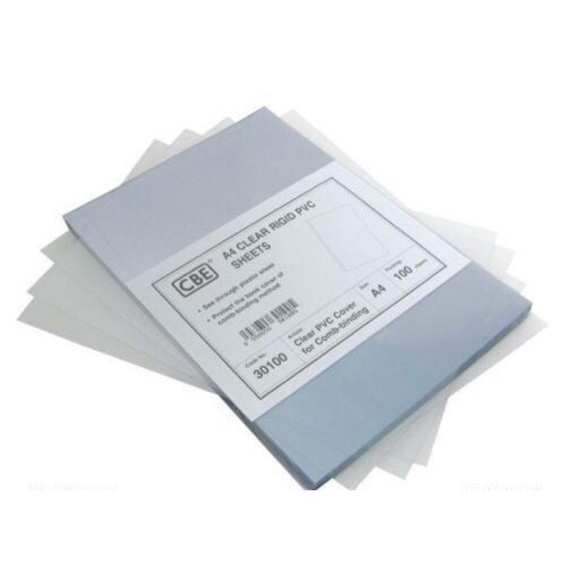 A4 PVC Rigid Cover 1pc/ Transparent Sheet / Binding Plastic Cover ...