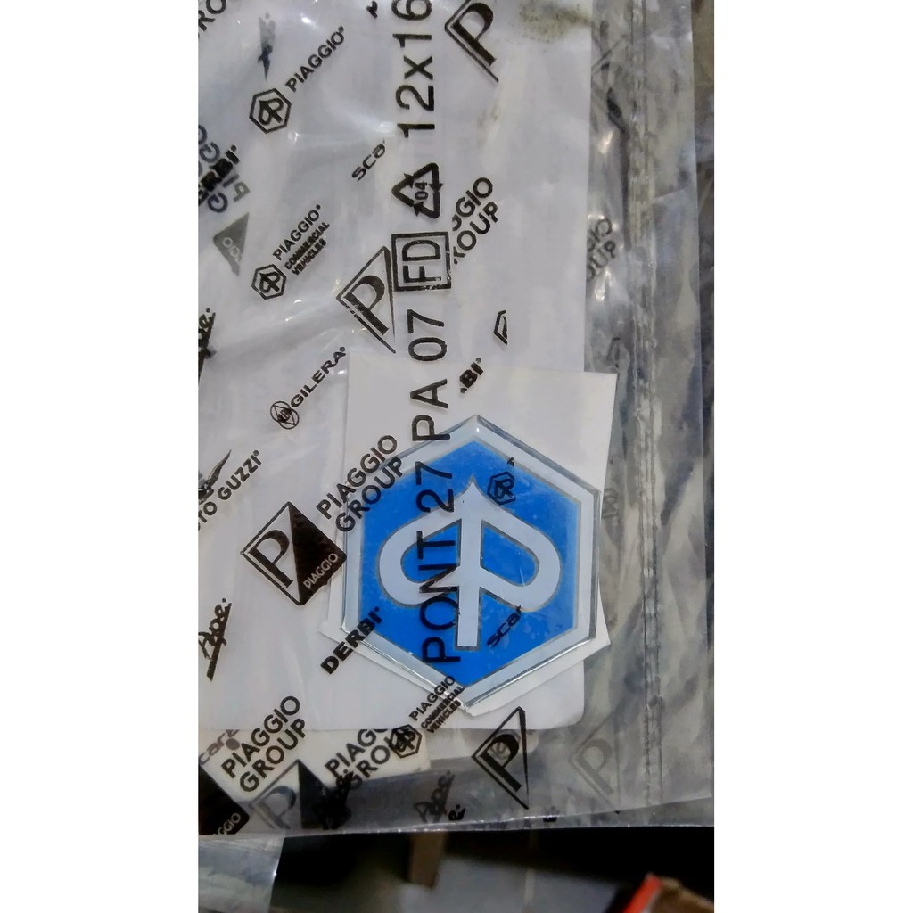 Original Piaggio Logo Sticker Emblem | Shopee Malaysia