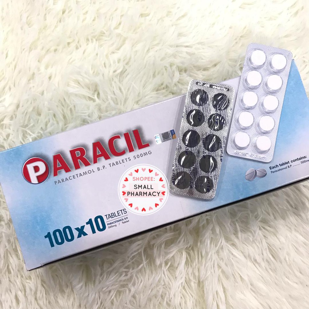 Paracil Paracetamol 500mg (1 Strip x 10’s) same as Panadol | Shopee ...