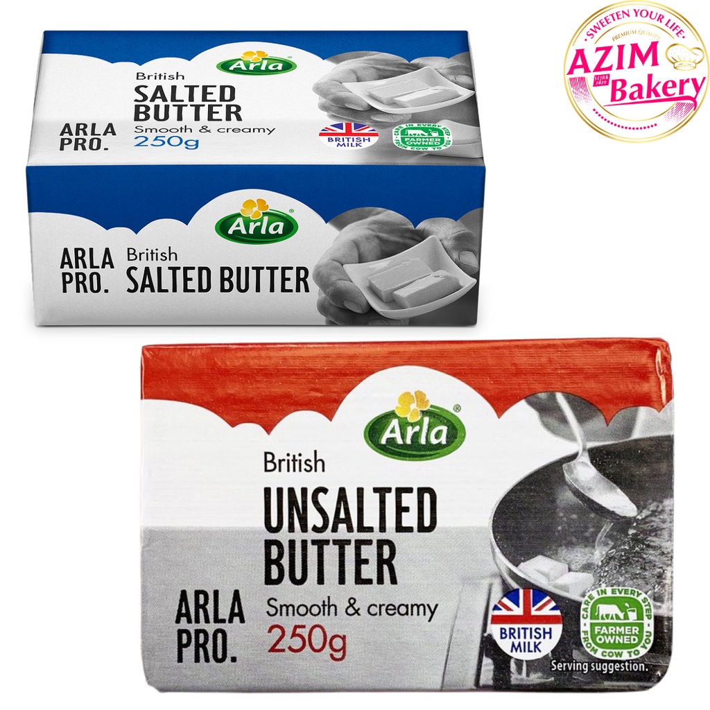 (NO COD,ONLY ONLINE PAYMENT) Arla Pro Butter Salted | Unsalted 250G ...