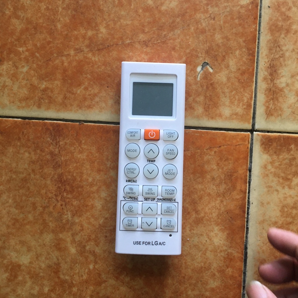 Air-conditioner Controls For LG Company Have 1 cam Button In The Middle ...