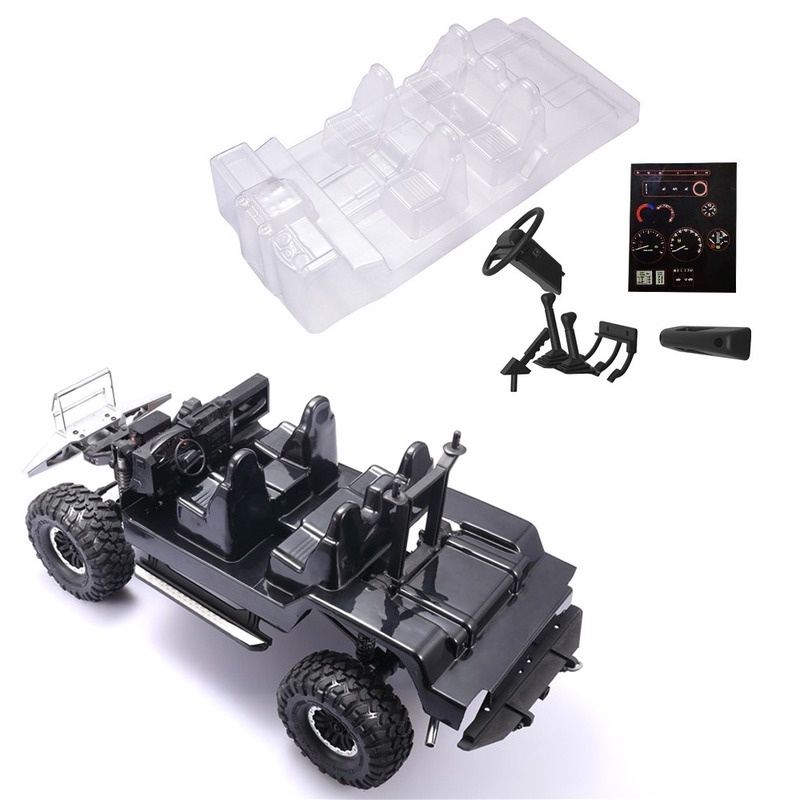 RC Car Upgrade Traxxas Trx4 Body Shell Transparent Simulation Interior ...