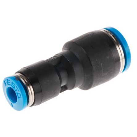 Festo Tube-to-Tube Pneumatic Fitting Push In 8 mm to Push In 4 mm, QS Series, 14 bar QS-8-4 ...