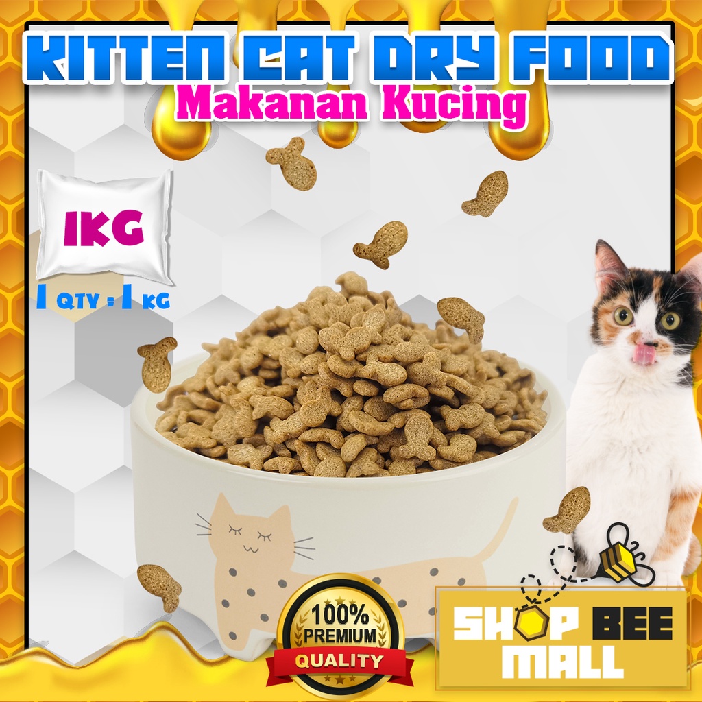 Makanan Kucing Murah 1KG Flavor Susu Tuna dan Ayam | Cat Dry Food ...