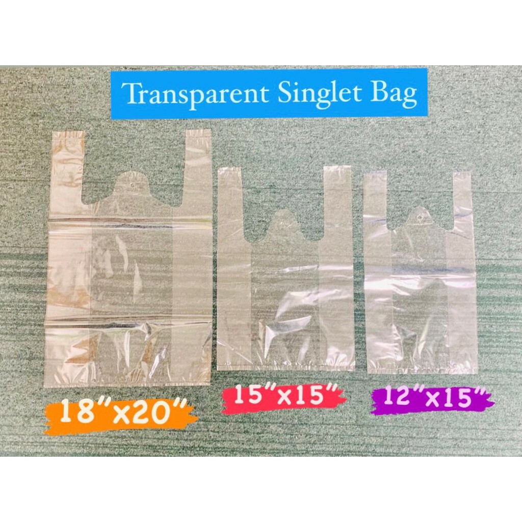 Plastic Bag Transparent with Handle/ Clear Plastic Bag/ PP Singlet ...
