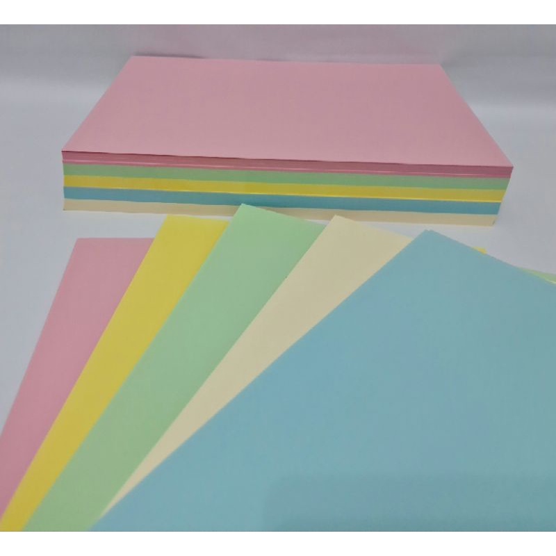 Colour A4 Paper 80gsm Light Colour - Mix Colour/Single Colour (50sheets ...