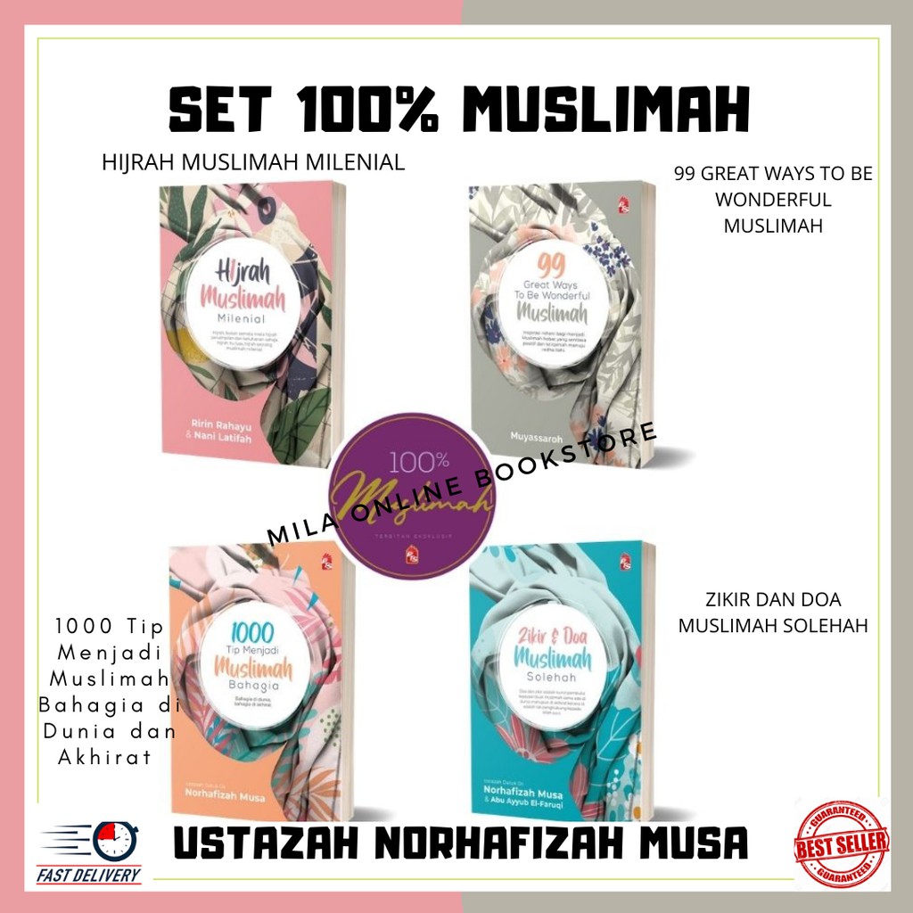 SET 100% MUSLIMAH - BUKU USTAZAH NORHAFIZAH MUSA-Hijrah Muslimah,99 ...