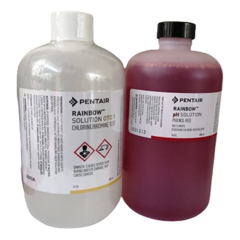PENTAIR Rainbow Solution Phenol Red/OTO 1 Chlorine Test 480ml R161056 ...