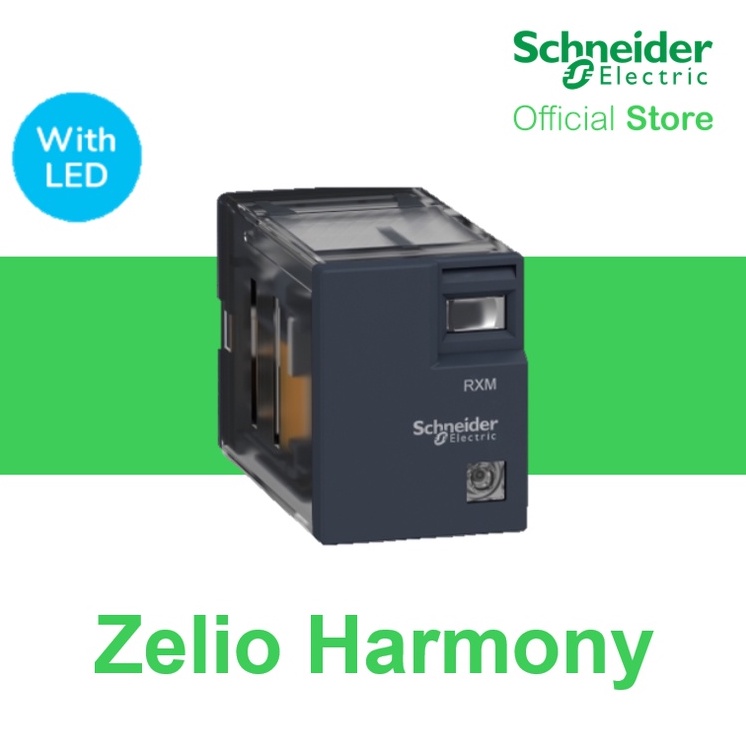 Schneider Electric Zelio Harmony Miniature Plug-In Relay 3A 4CO with LED | Shopee Malaysia
