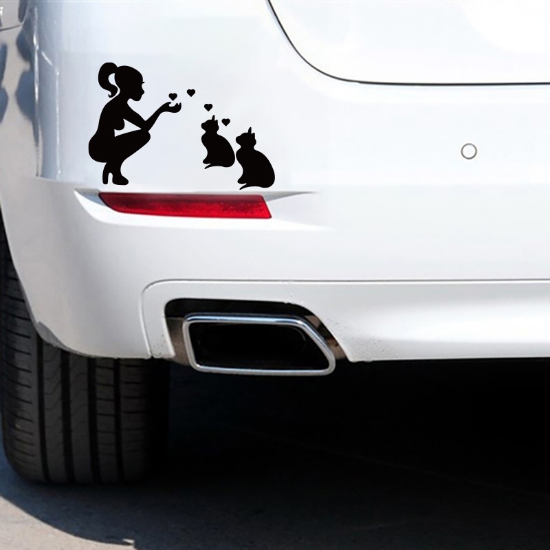 Cat Lady Loves Her Cats - Kitten Kittys Car Stickers Car Body Window ...