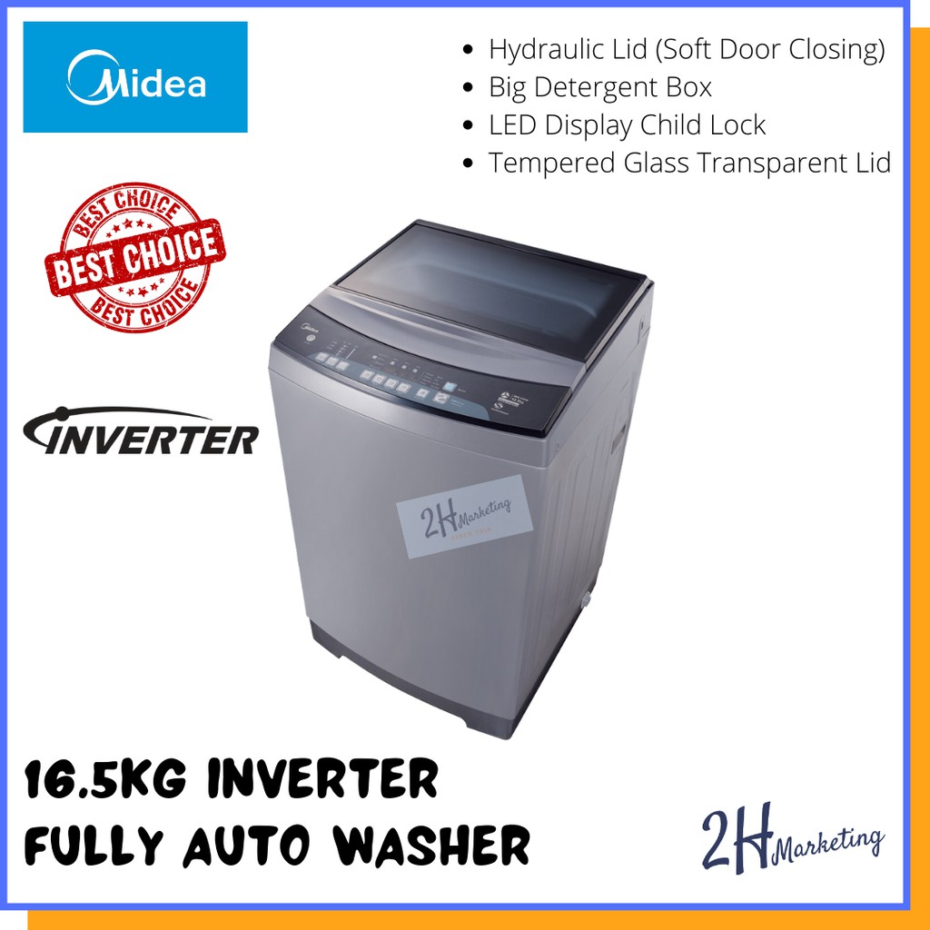 MIDEA Fully Auto Washing Machine 16.5kg | Shopee Malaysia