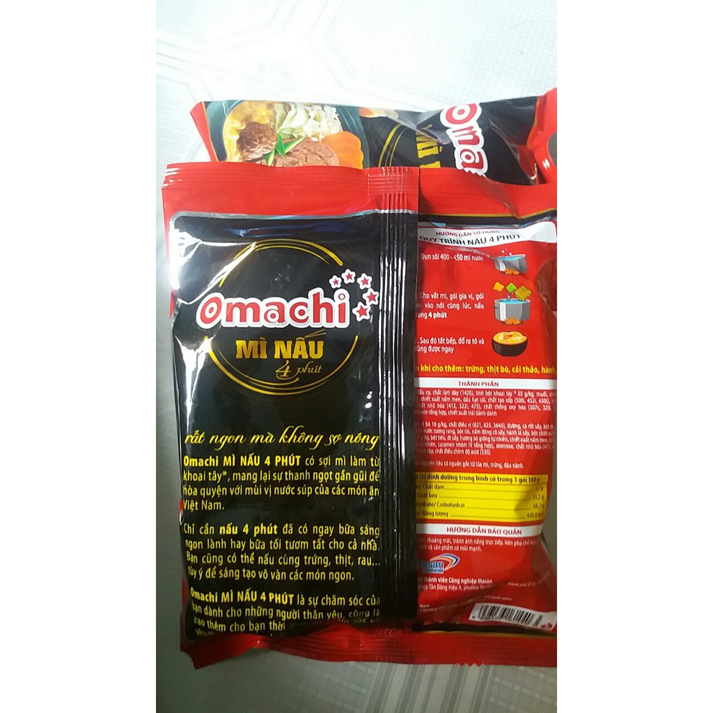 Omachi Noodles Cooked in 4 Minutes Stewed Beef Flavor 1 Pack 100G ...