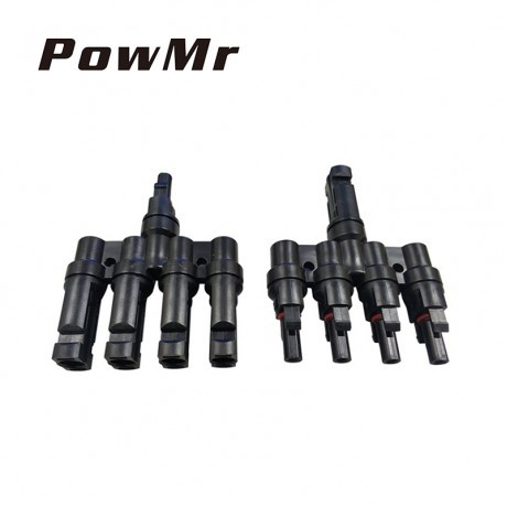 Powmr MC4 connector 4in1 splitter Branch 4 in 1 MC4T-AN4 Panel ...