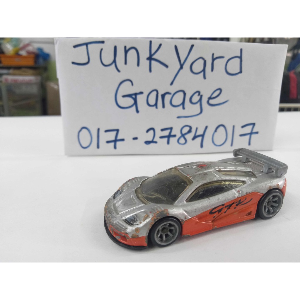 HOTWHEELS MCLAREN F1 GTR SPEED MACHINES SERIES GREY COMOLD RIMS ...