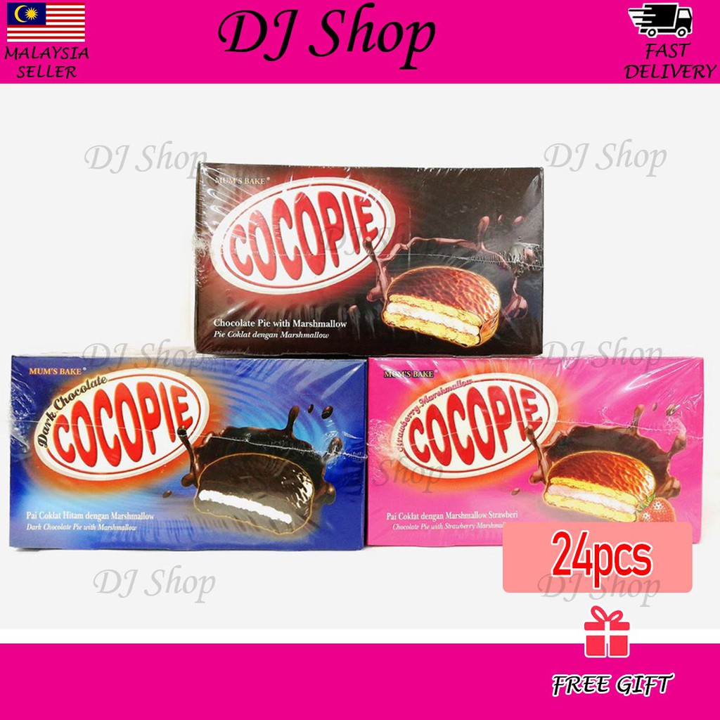 MUM'S BAKE COCOPIE. 25G X 24PCS INDIVIDUAL PACK CHOCOLATE DARKCHOCLATE ...