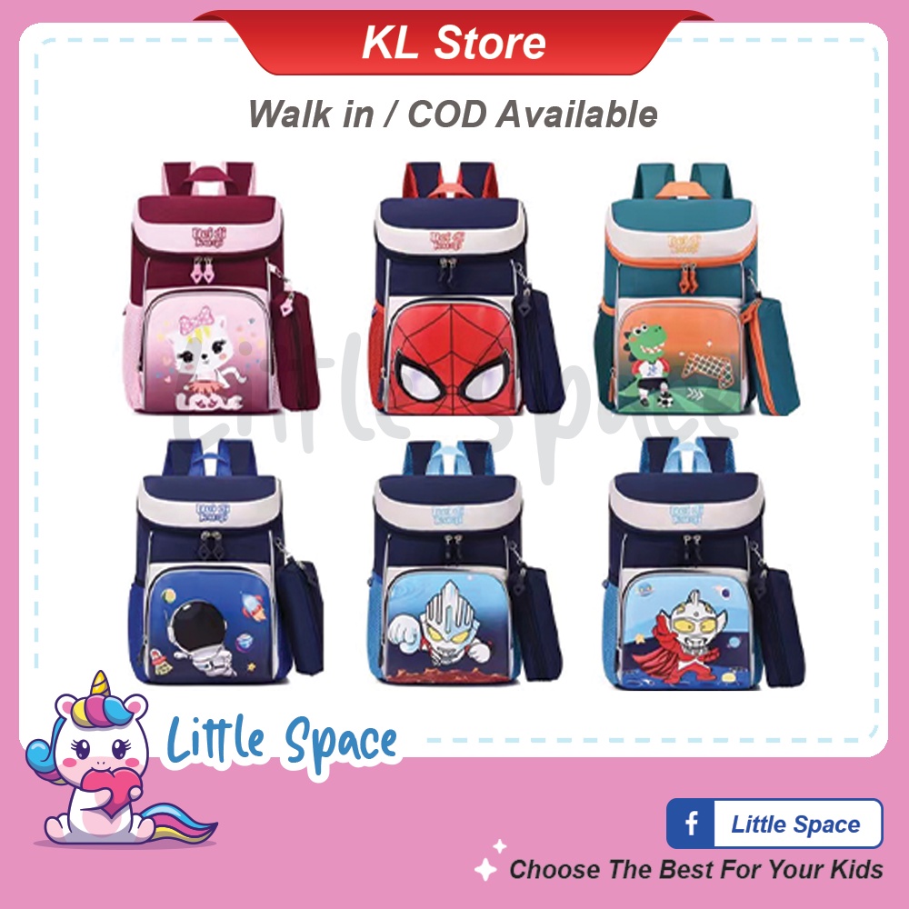School Bag Kids Kindergarten Bag Paw Patrol Spiderman Beg Sekolah Kanak ...