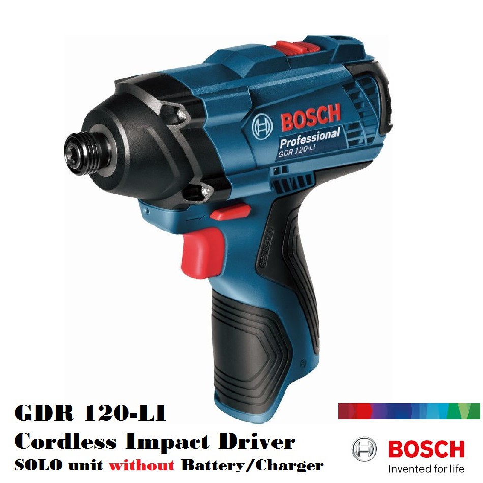 Bosch GDR 120-LI 12V Cordless Impact Driver Solo Unit without Battery ...