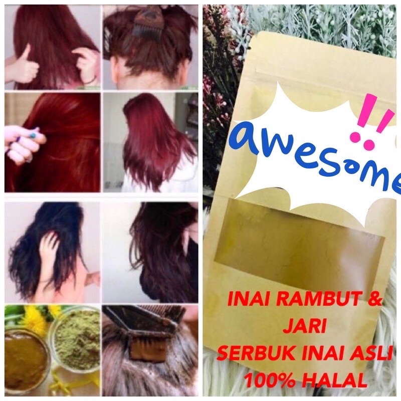INAI RAMBUT ORGANIC 🔥HOT SALE🔥 Inai serbuk 100% halal READY STOK🥰🥰 ...