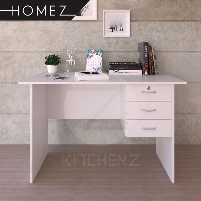 office table with drawer/office desk/computer table with drawer/meja ...