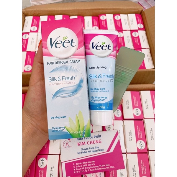 [New model] Veet Hair Removal Cream Silk & Fresh (50g) | Shopee Malaysia