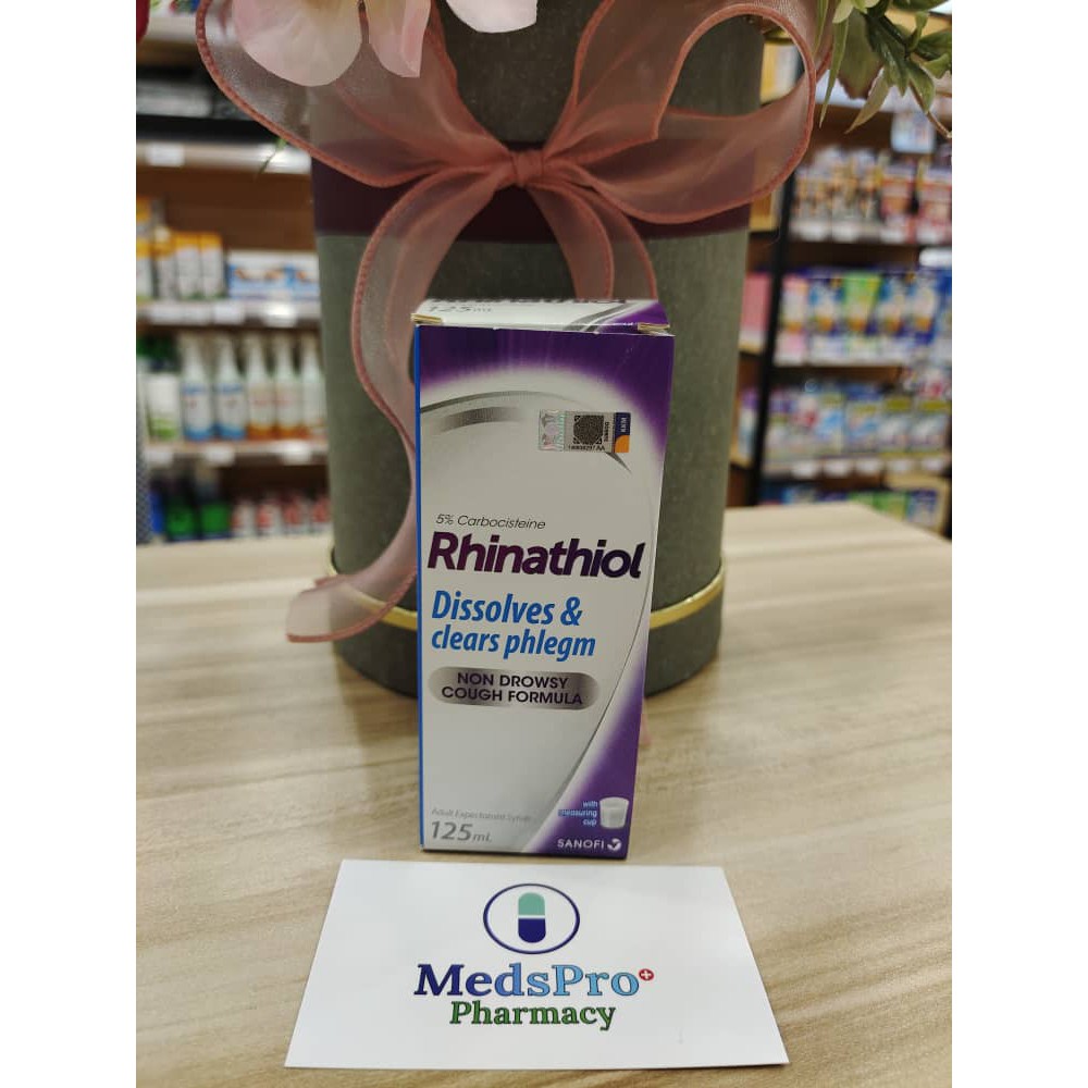 Rhinathiol Children/Adult Syrup 125ml Dissolves & Clear Phlegm Non ...