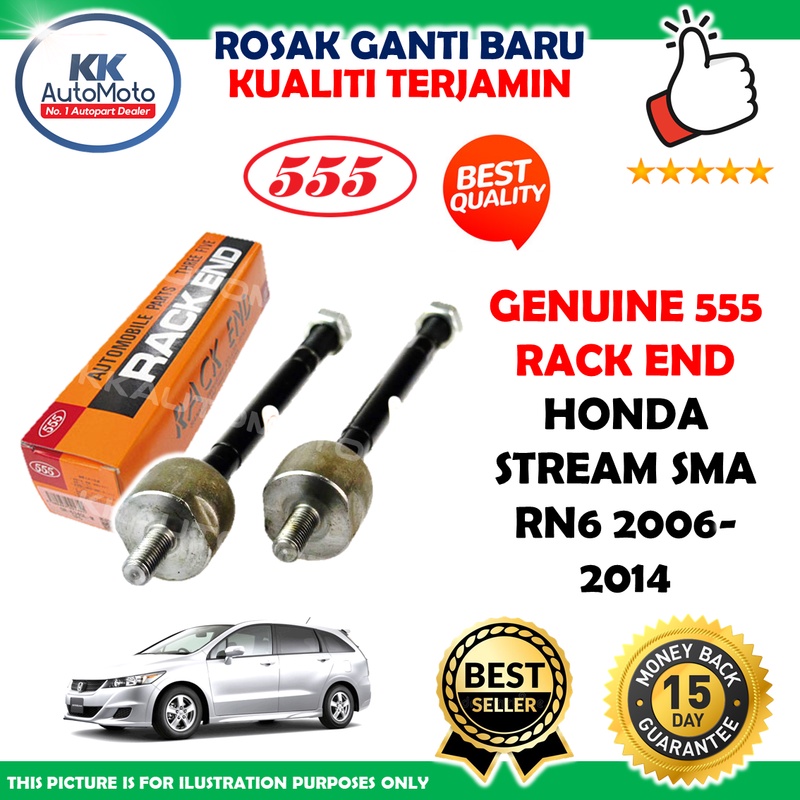 1 Pasang x 555 Sankei Japan - Honda Stream SMA RN6 2006-2014 Rack End ...