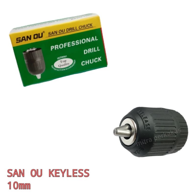10Mm Keyless San Ou Drill Chuck 3 / 8 Keyless Drill Chuck | Shopee Malaysia
