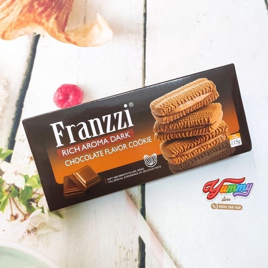 Franzzi Dark Chocolate Ice Cream Sandwich Biscuits 115g | Shopee Malaysia