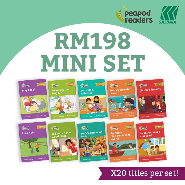 Peapod Readers Mini Set CEFR Pre A1 & A1 20 x Books | Shopee Malaysia