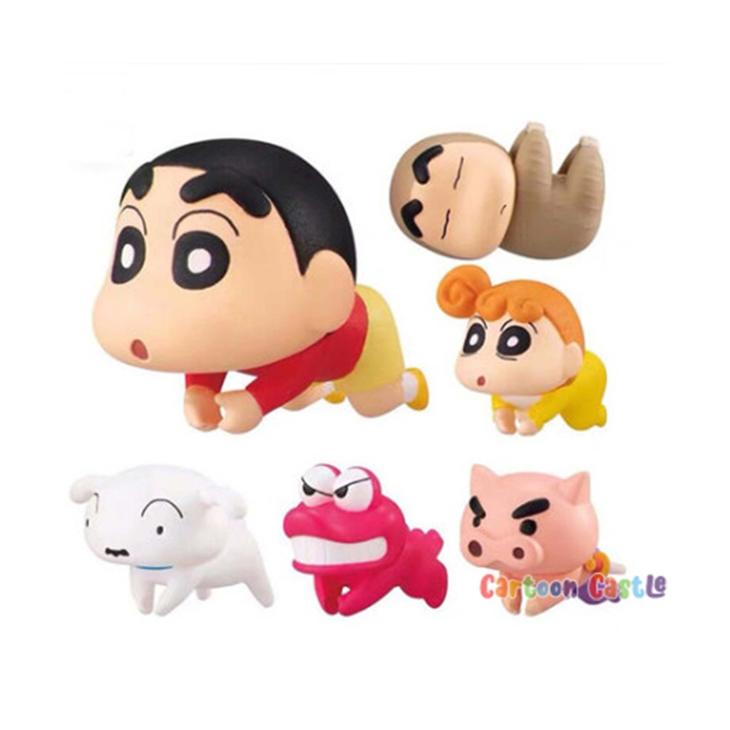 Crayon Shin-Chan Family & Students PVC Action Figures Toys Gifts Patung ...