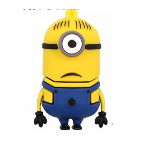 High speed little yellow man cartoon creative U disk 2TB cartoon USB ...